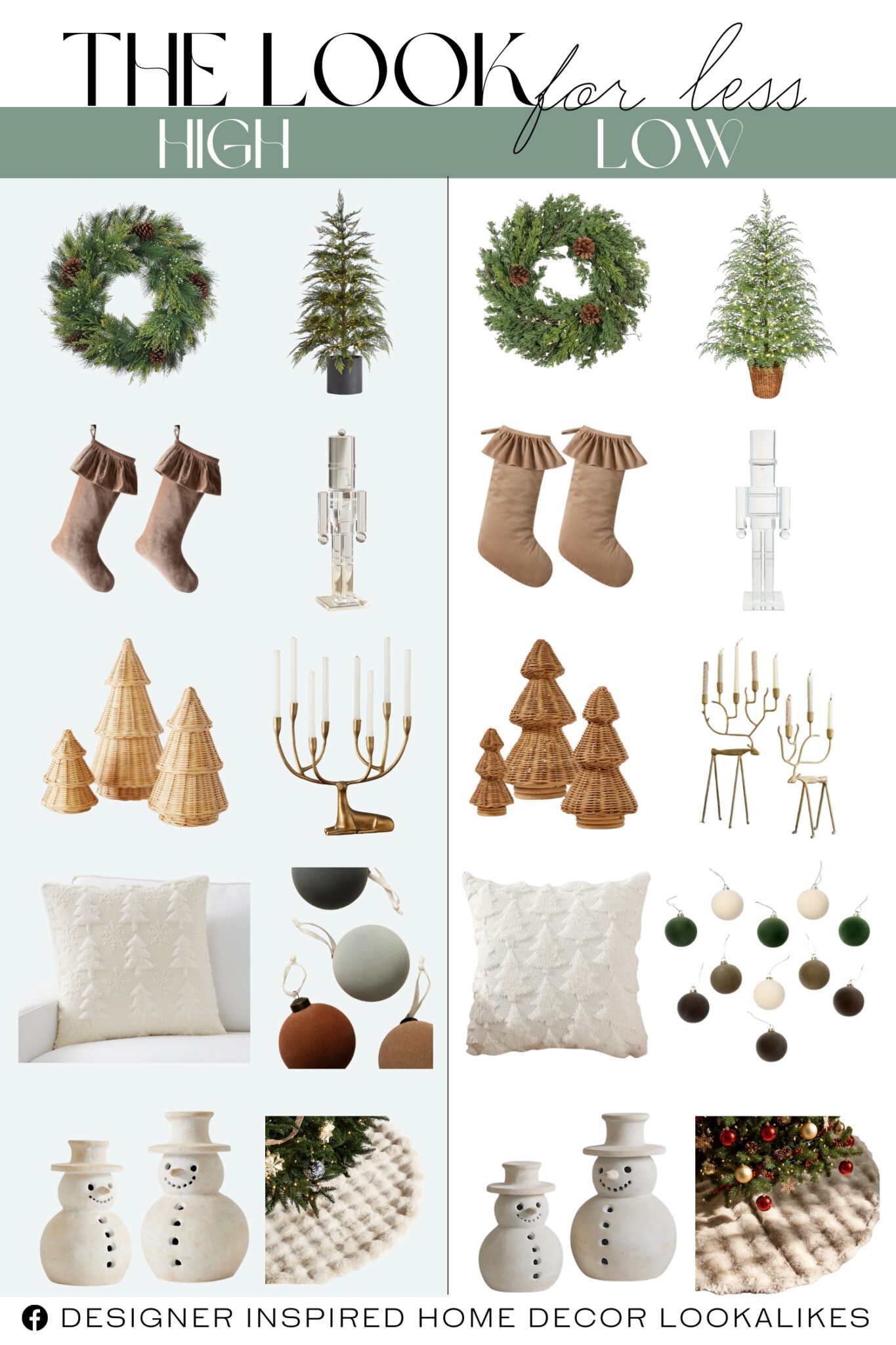 10 High/Low Christmas Decors