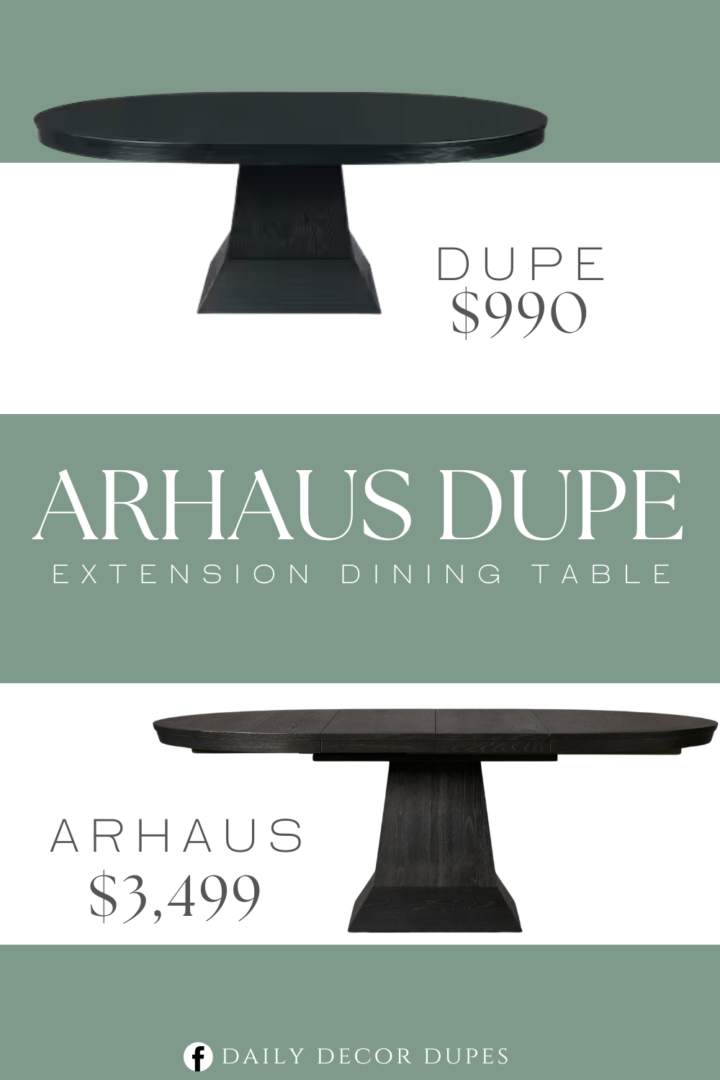 Arhaus Leighton Extension Dining Table Dupe