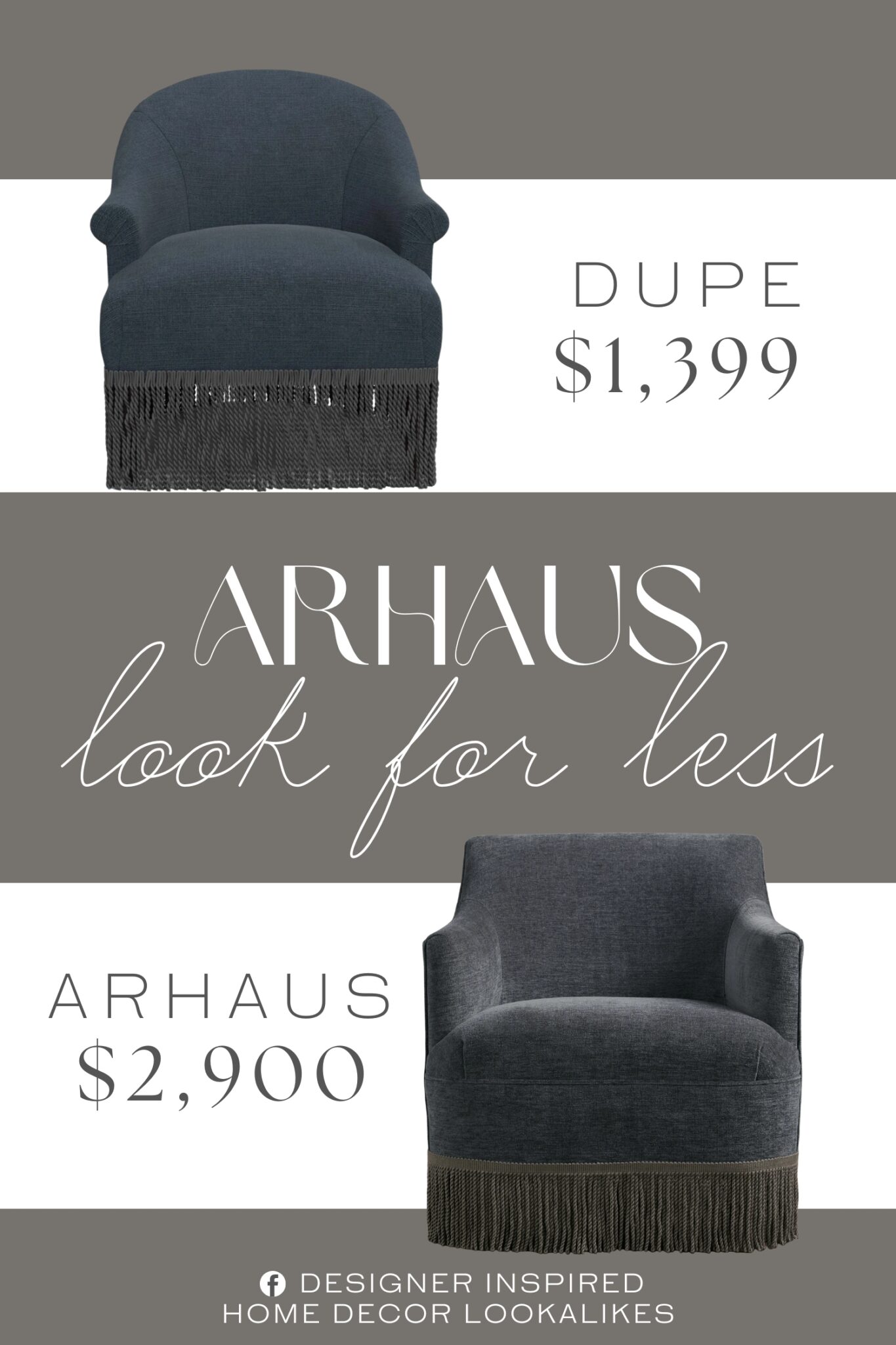 Arhaus Savannah Swivel Chair with Fringe Dupe